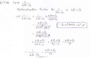 RD Sharma Class 9 Solutions Rationalisation - Learn CBSE