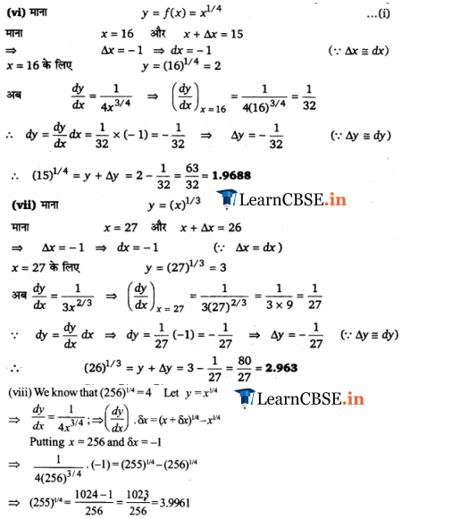 NCERT Solutions for Class 12 Maths Chapter 6 Application of Derivatives ...