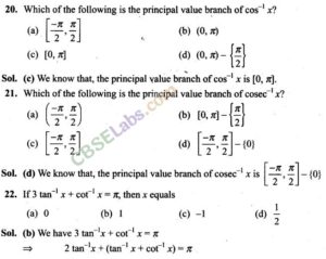NCERT Exemplar Class 12 Maths Chapter 2 Inverse Trigonometric Functions ...
