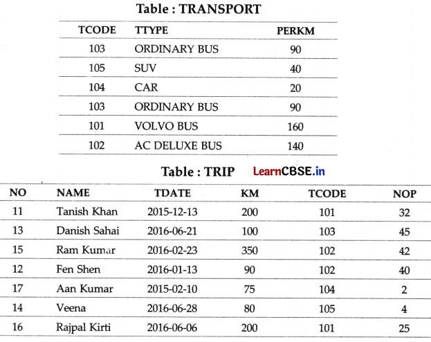 CBSE Sample Papers for Class 12 Informatics Practices Set 8 with ...