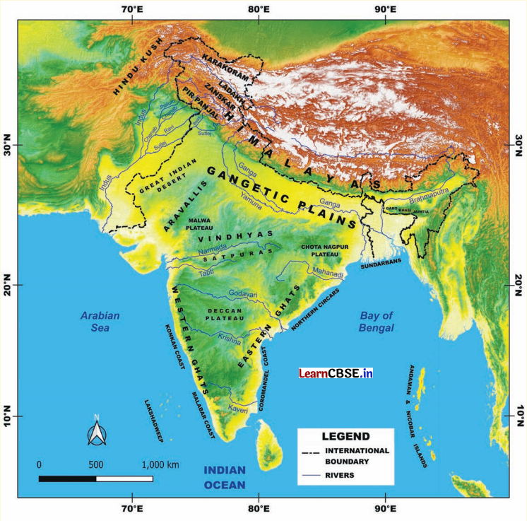 Geographical Diversity of India Class 7 Questions and Answers Social Science Chapter 1 - Learn CBSE